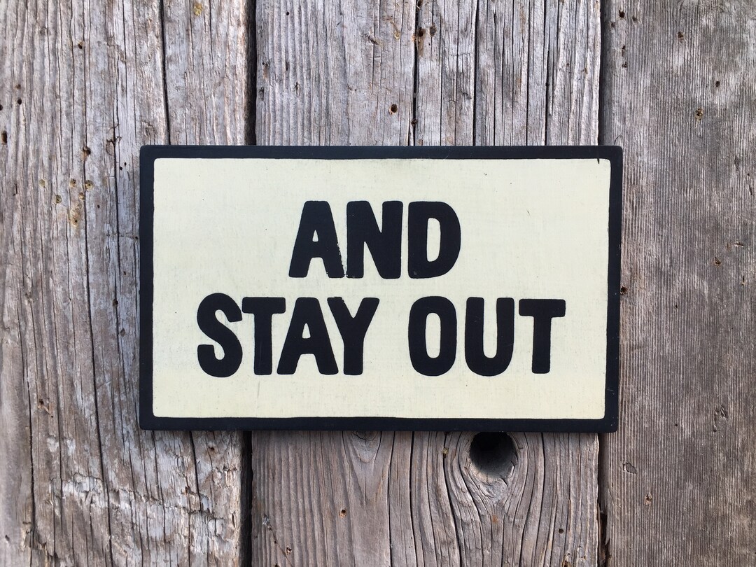 And Stay Out Sign | Futurama | Handmade Screen Printed Sign | Cartoon ...