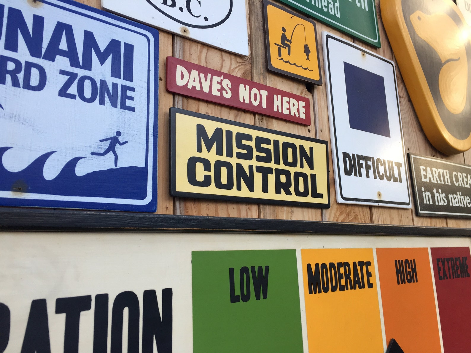 Mission Control Sign Handmade Screen Printed Sign Meeting | Etsy