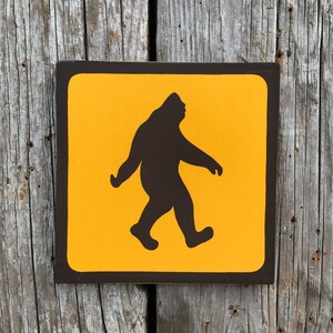Sasquatch Icon Sign | Handmade Screen Printed Sign | National Park ...