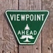 Viewpoint Ahead Sign Handmade Screen Printed Sign Roadtrip | Etsy