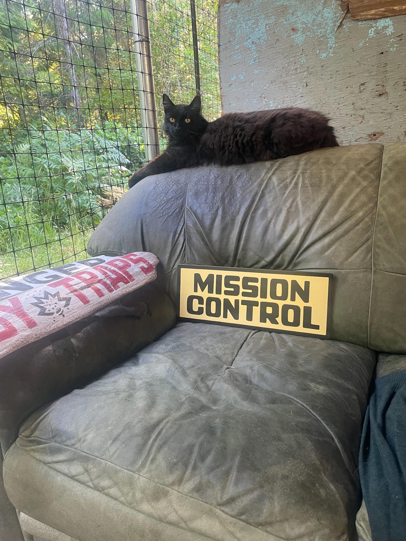 Mission Control Sign | Handmade Screen Printed Sign| Meeting Room Sign ...