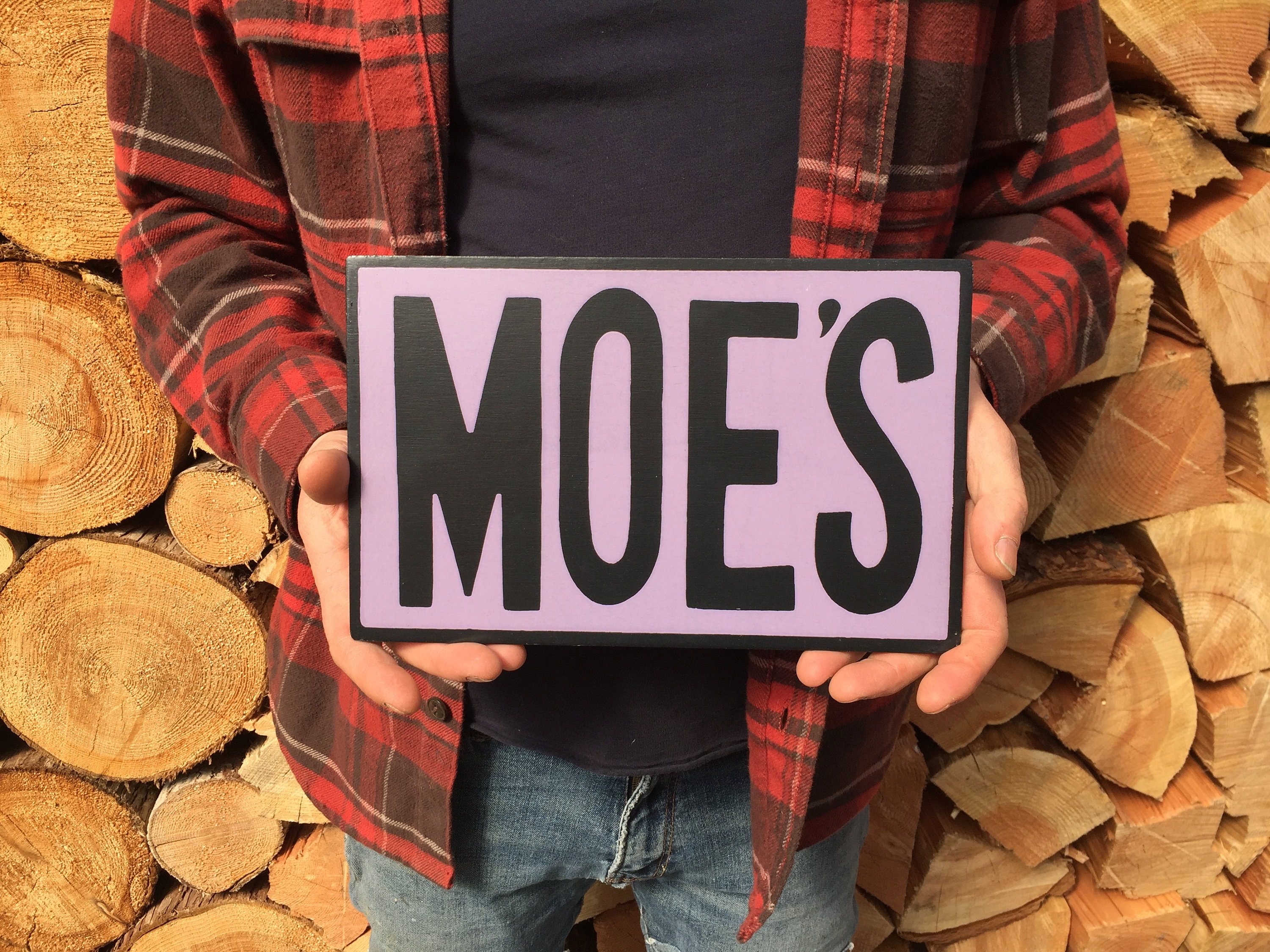 Moe's Tavern Sign the Simpsons Handmade Screen Printed | Etsy