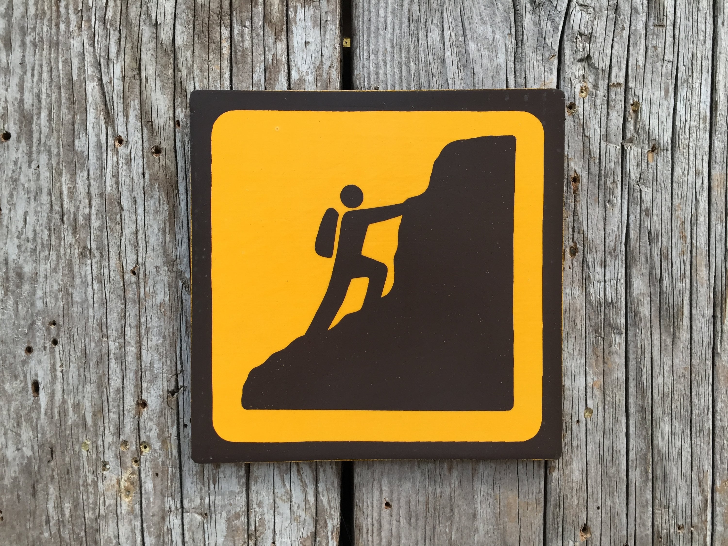 Rock Climbing Sign