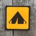 Camping Icons Sign Set Handmade Screen Printed Signs National Park ...