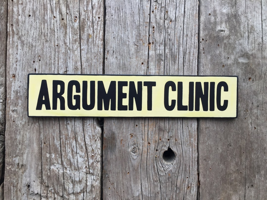 Argument Clinic Sign Monty Python Handmade Screen Printed - Etsy Canada
