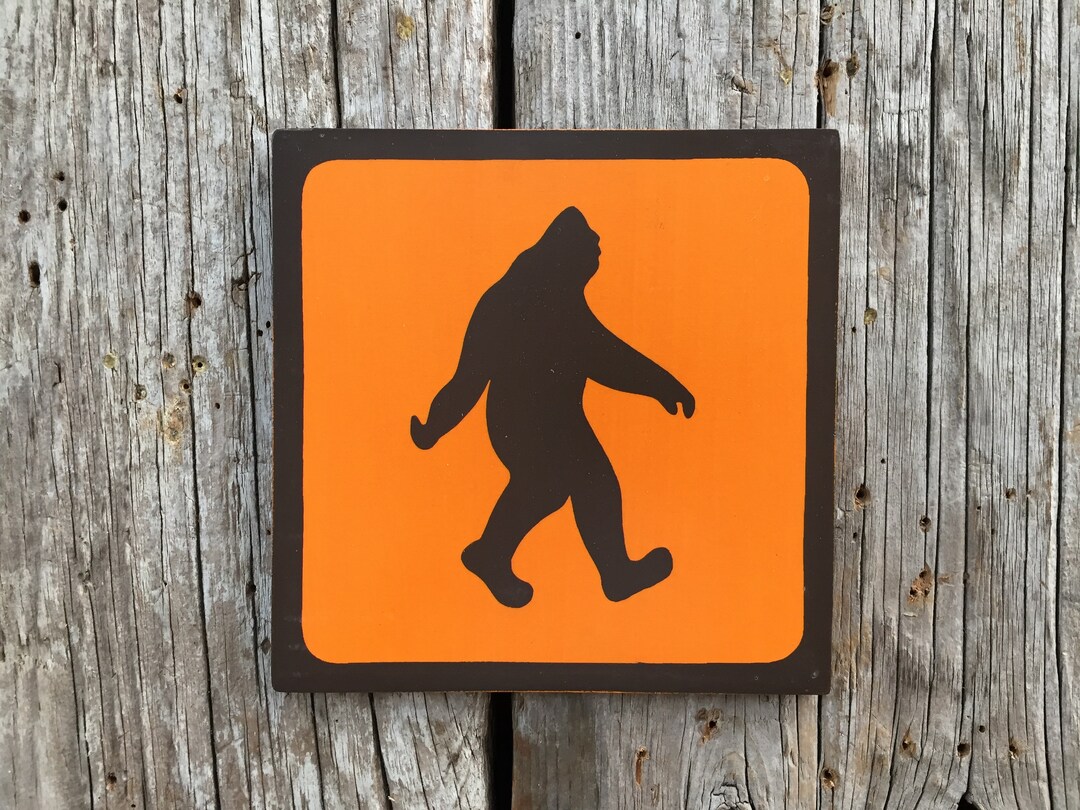 Sasquatch Icon Sign | Handmade Screen Printed Sign | National Park ...
