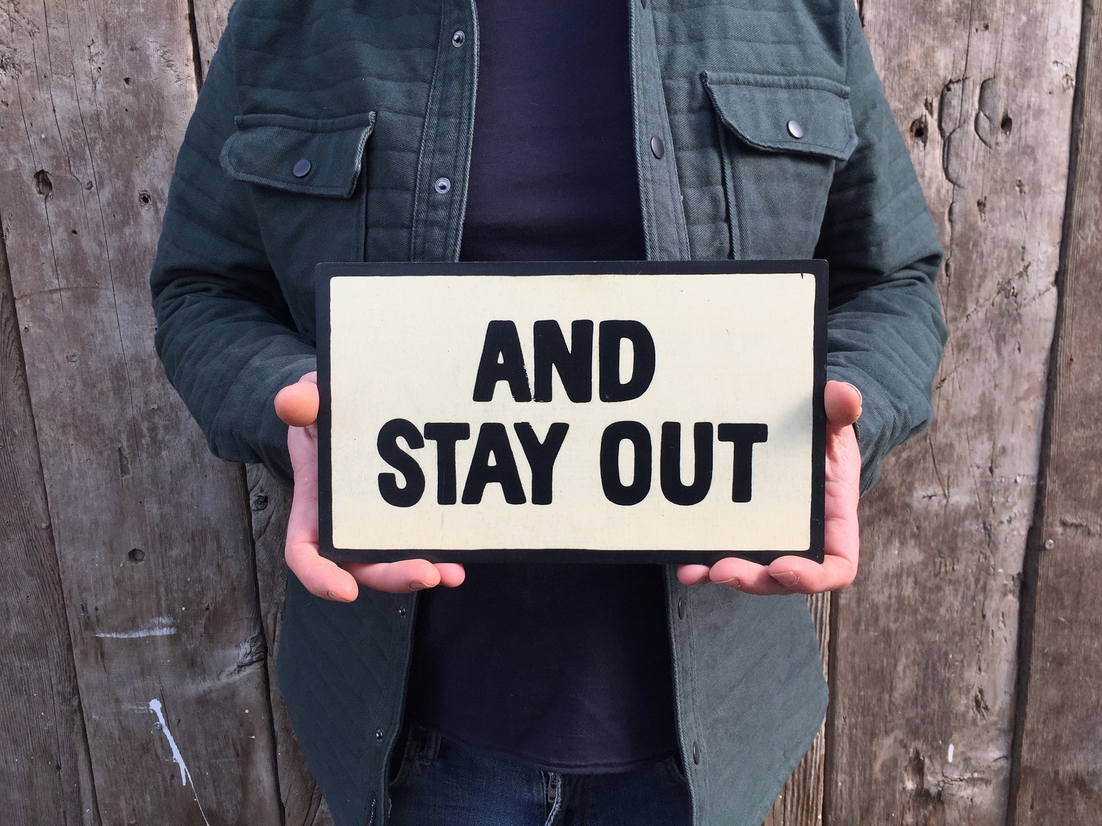 And Stay Out Sign Futurama Handmade Screen Printed Sign | Etsy