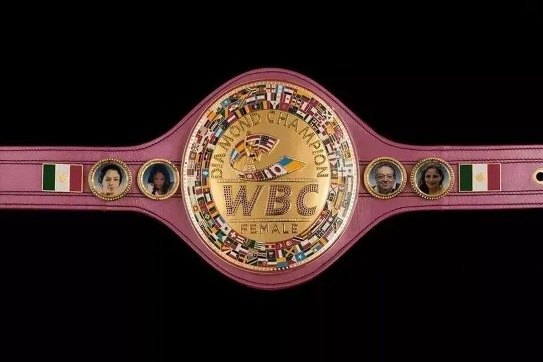 New WBC Women Boxing Championship Belt Pink Leather - Etsy