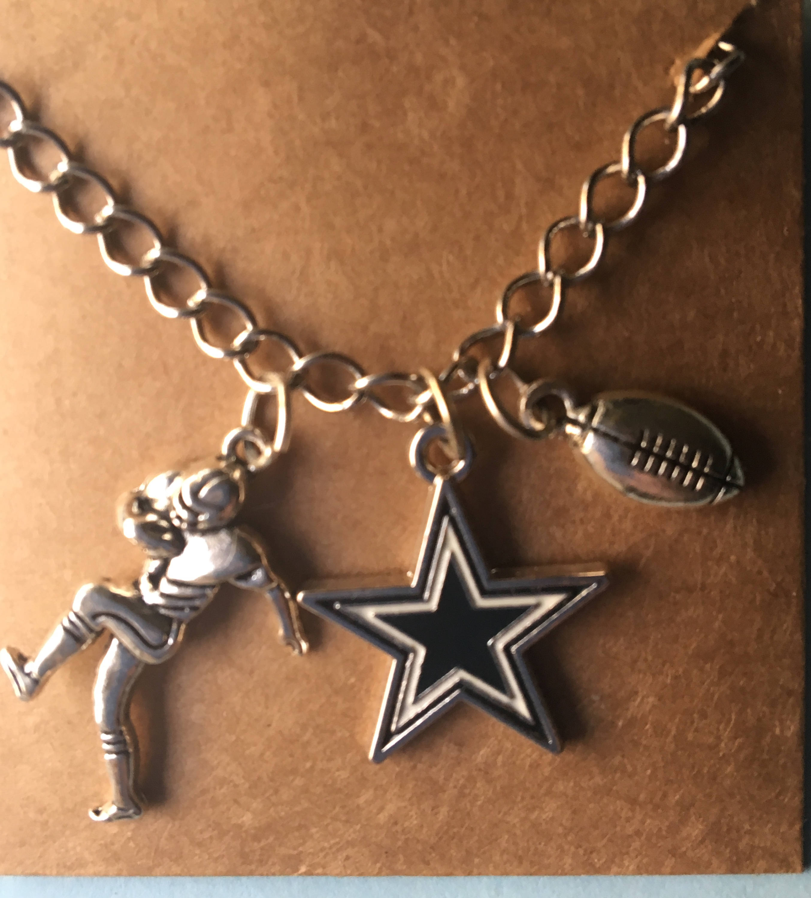 Dallas Cowboy 20 Chain Silvertone Dallas Jewelry Sports - Etsy UK