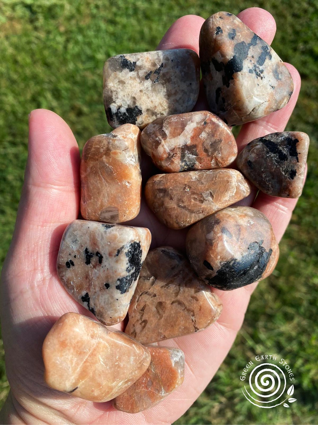 Black Tourmaline in Feldspar Tumbled Stone, One, Rare, Rock Hound - Etsy