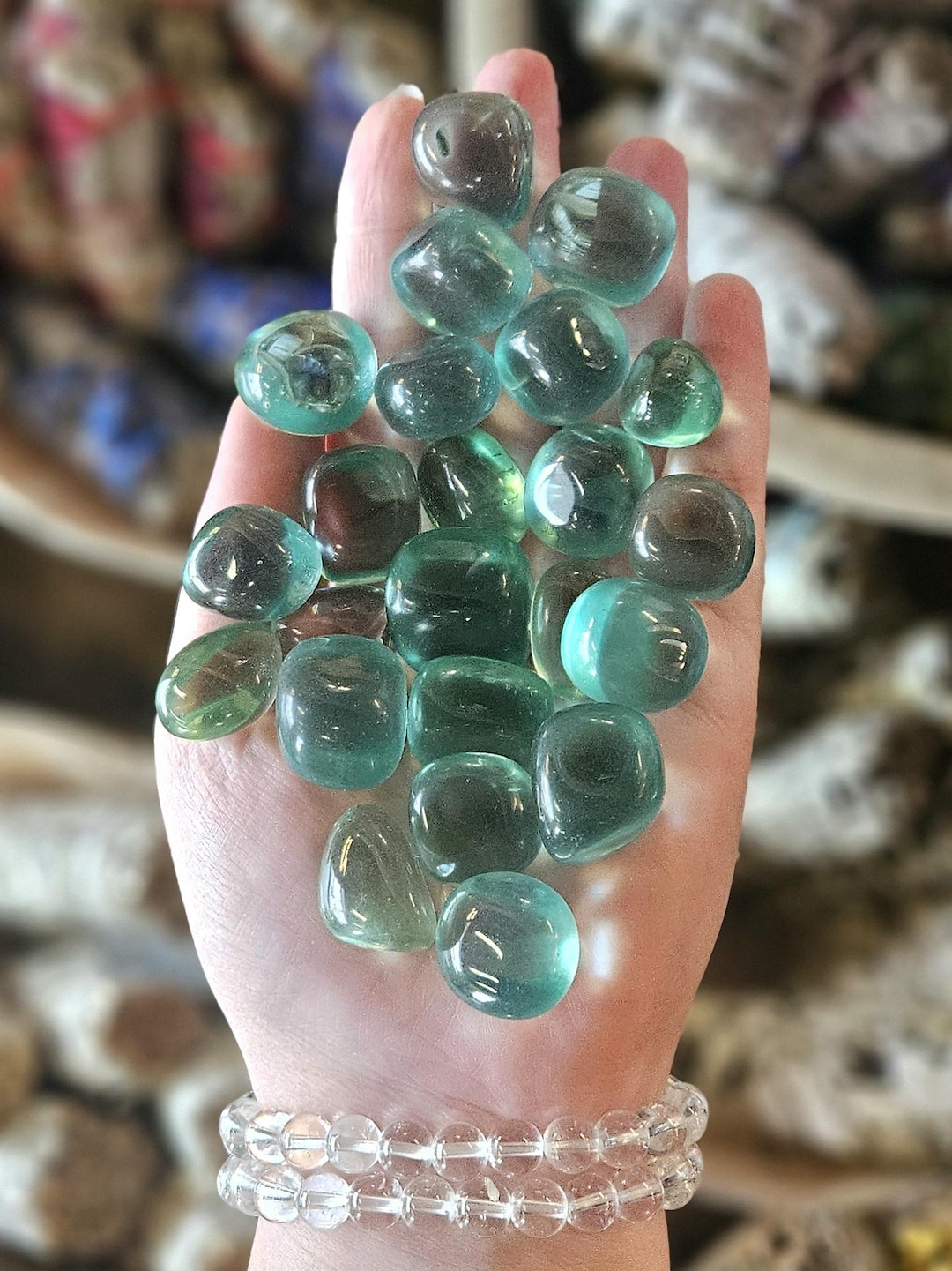 Blue Obsidian Glass Tumbled Stone, One, Crystals, Metaphysical, Feng ...