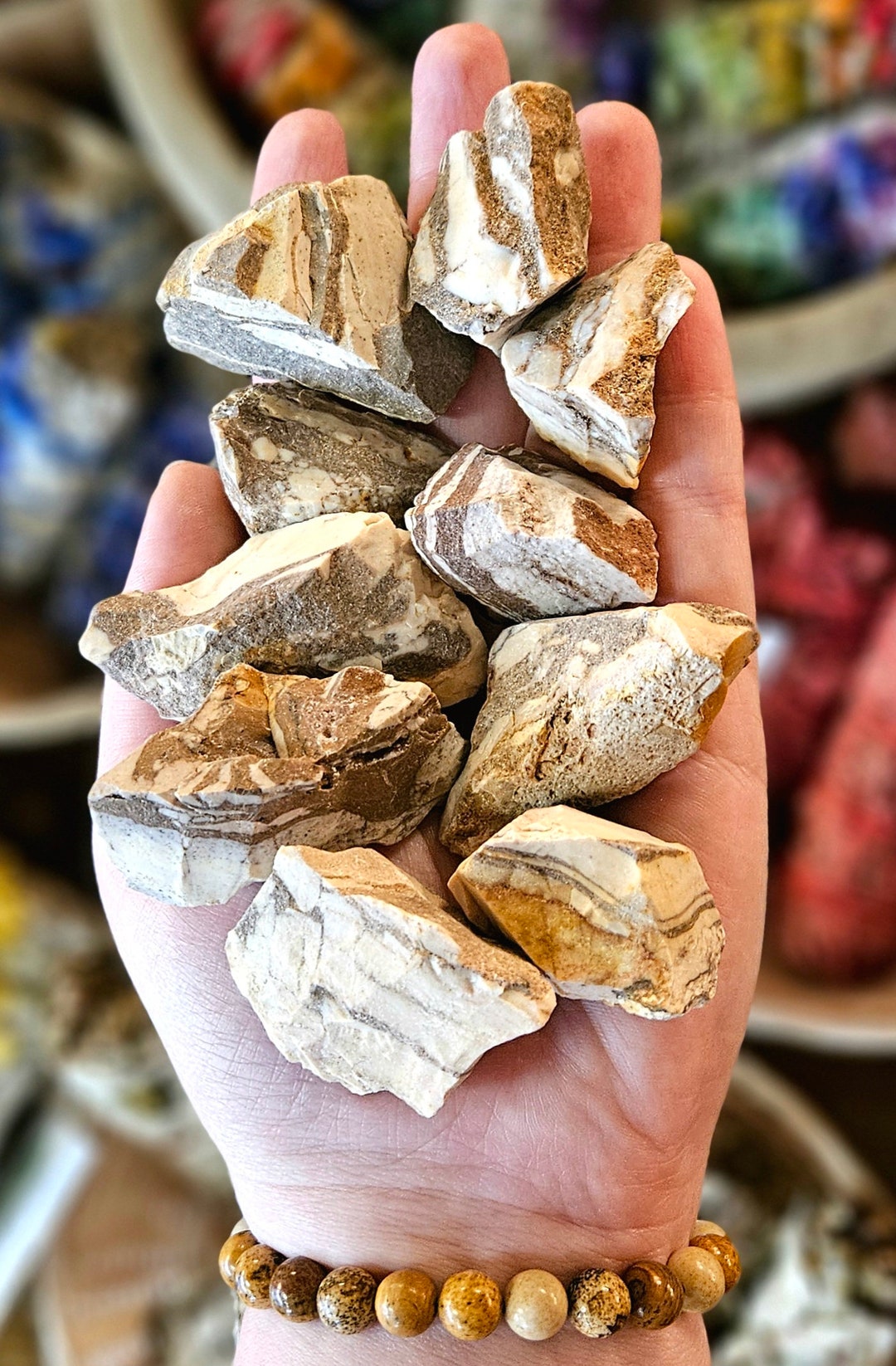 Zebra Jasper Rough Stone, One, Premium, Feng Shui, Metaphysical, Rock ...