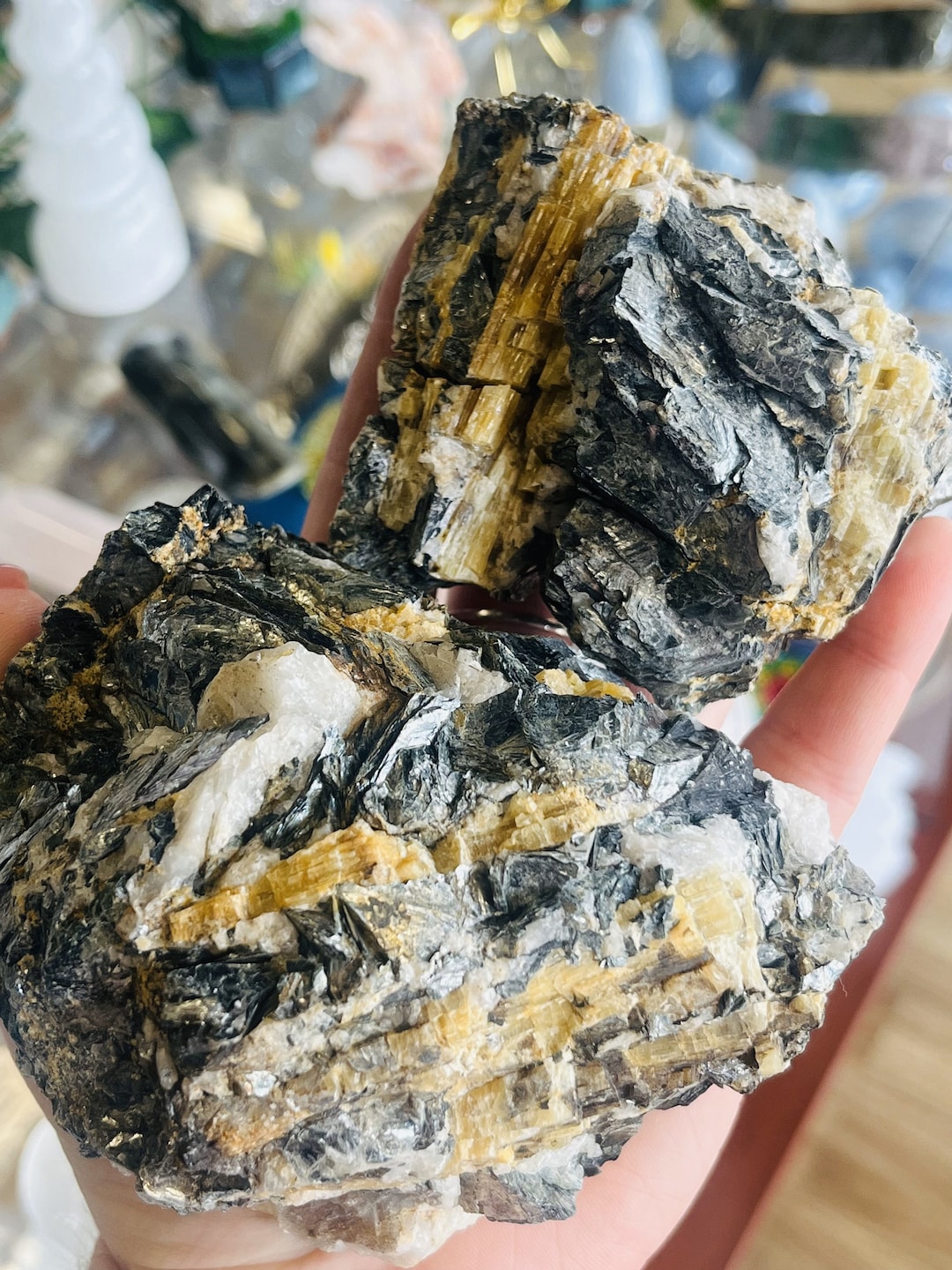 Calcite, Mica With Biotite Raw Piece - Etsy