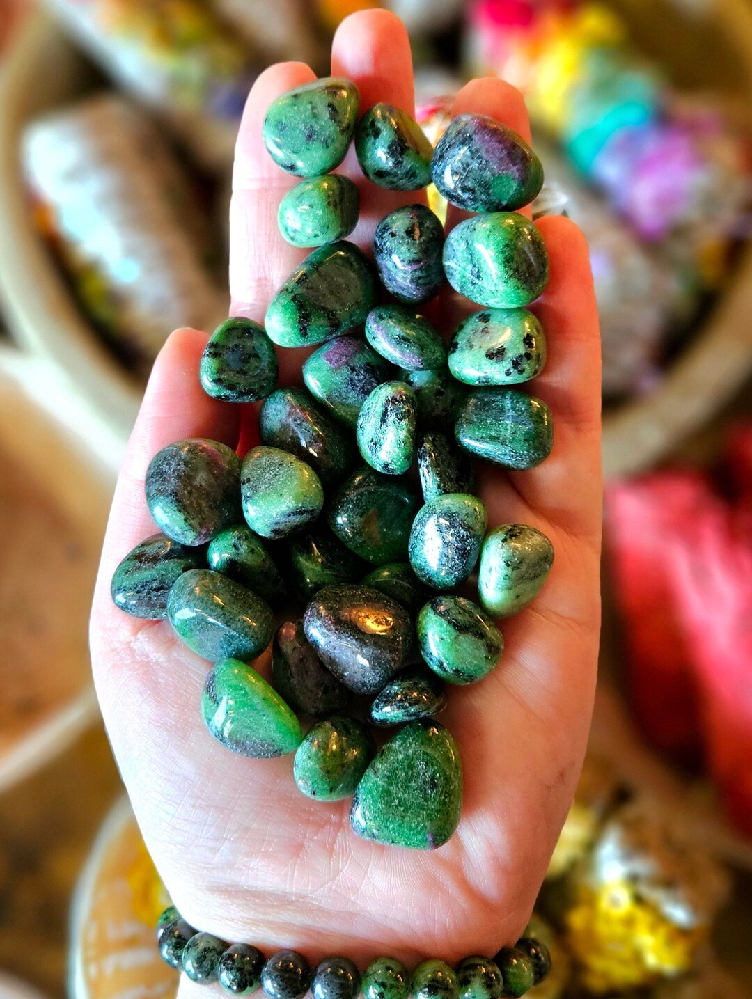 Ruby Zoisite Tumbled Stone, One, Minerals, Rock Hound, Crystal Healing ...