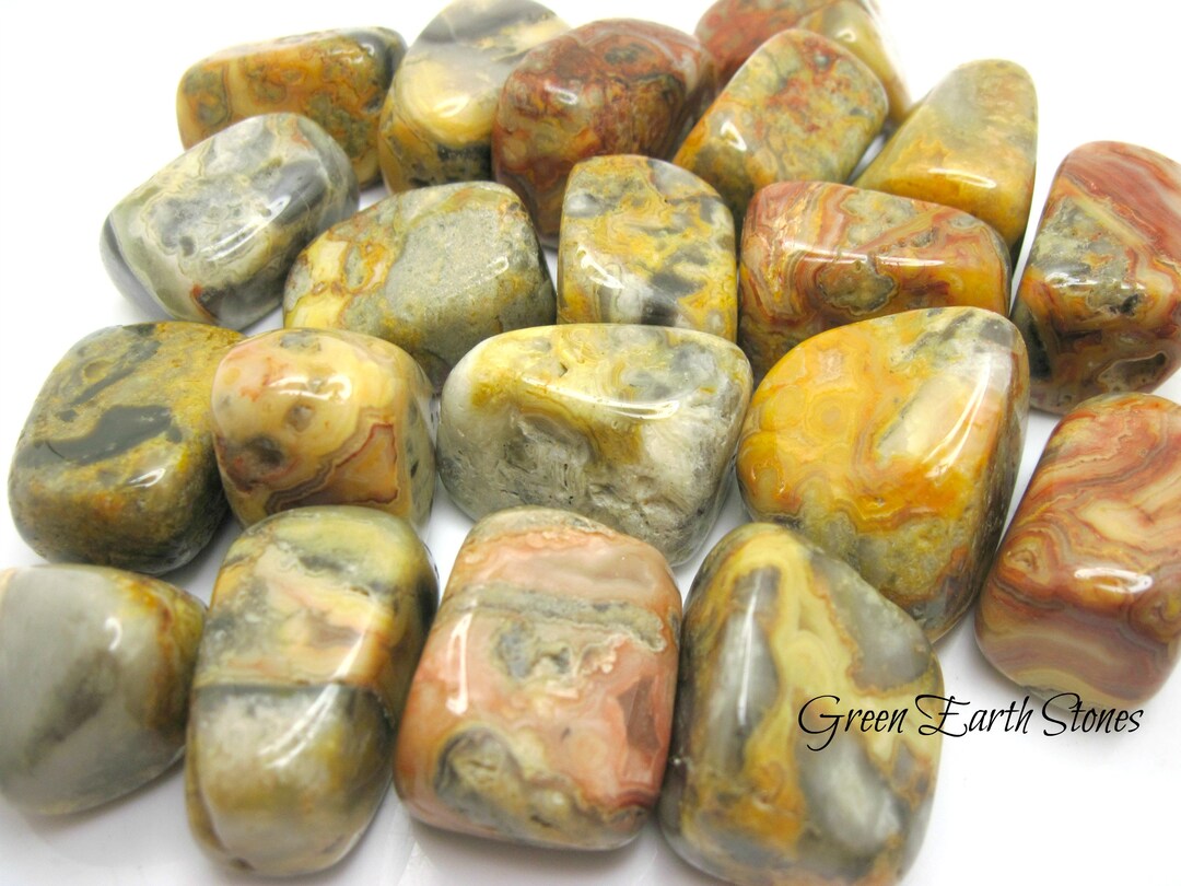 Crazy Lace Agate Tumbled Stone, One, Rock Hound, Pocket Stones ...