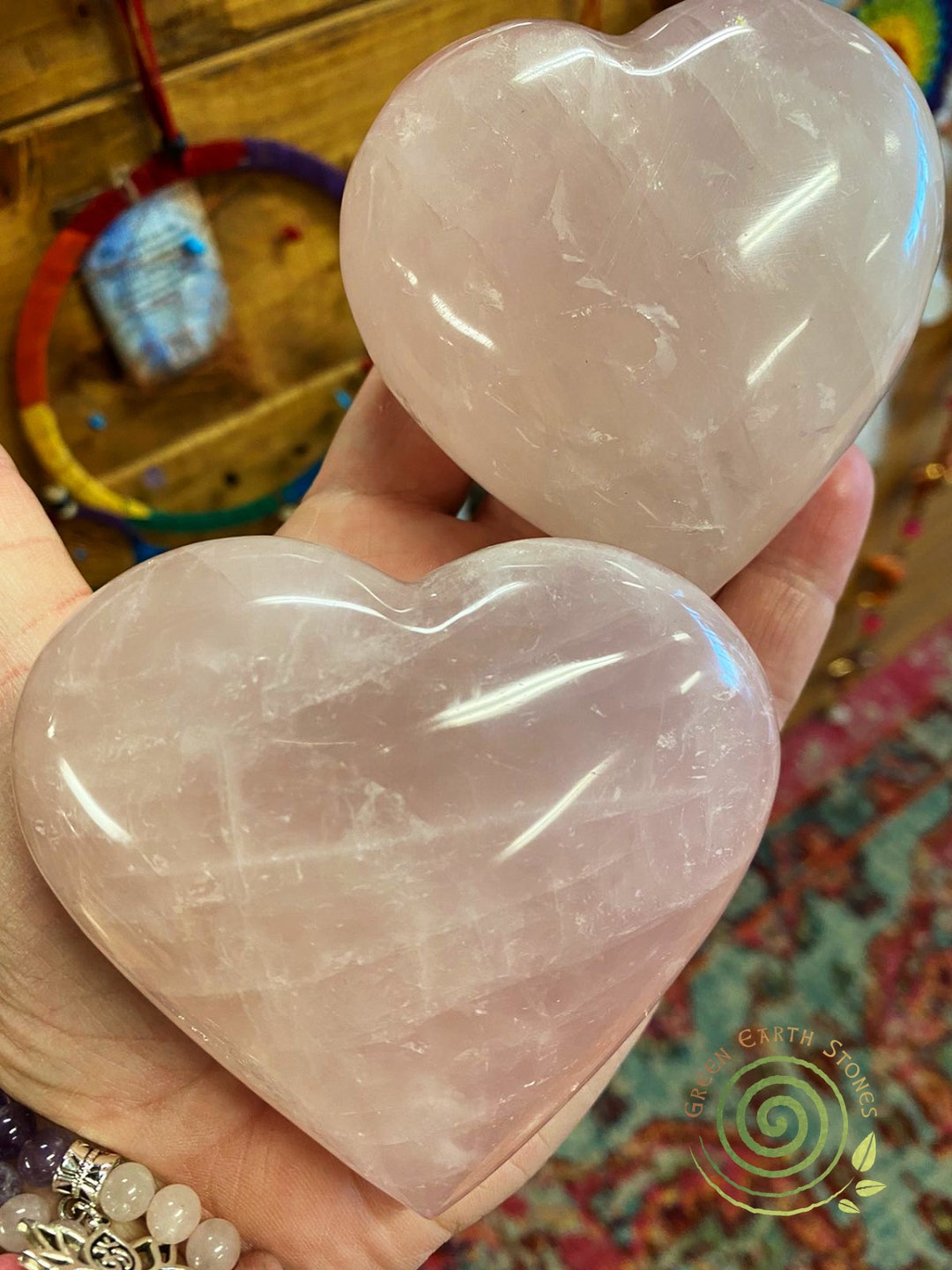 Rose Quartz XL Heart Pink Crystal Healing Heart Chakra - Etsy