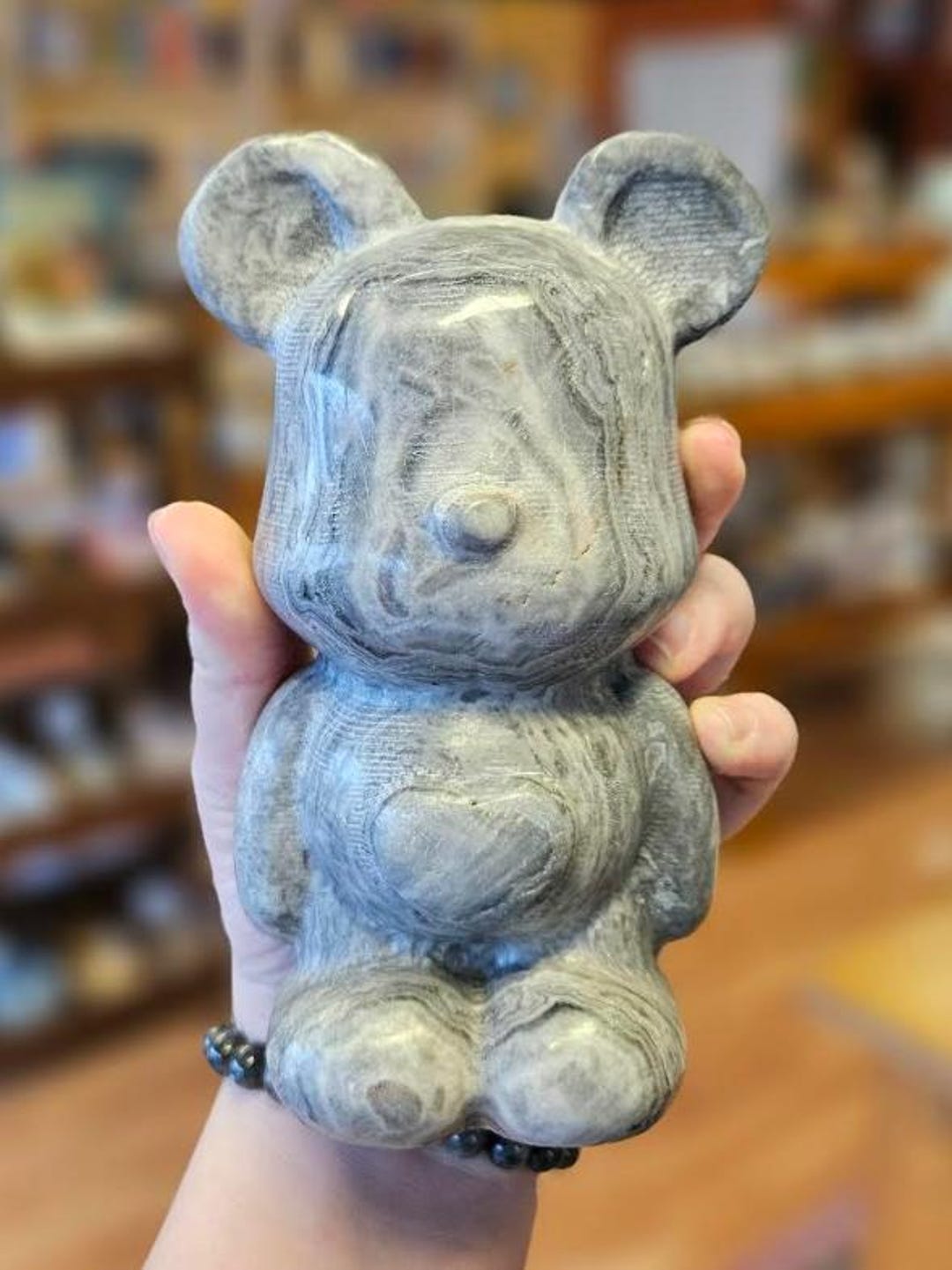 Teddy Bear With Heart, Picasso Jasper, 2lb 6oz, Gemstone Decor ...