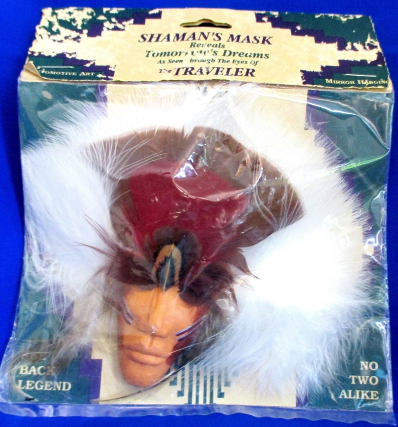 Vintage Mask the Traveler Shaman's Medicine Mask-r.w. Adamson Clay ...