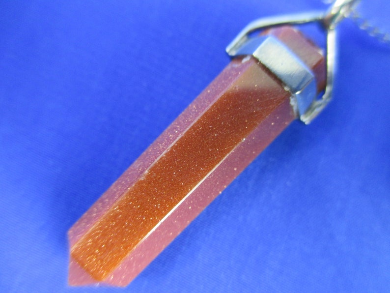 Red Goldstone Crystal and Polished Heart Pendant Charm in Sterling ...