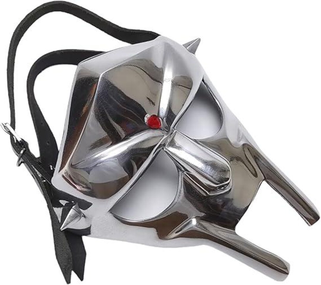 MF DOOM Mask Hand-forged Mask Mad-villain Steel Face Armor Medieval ...