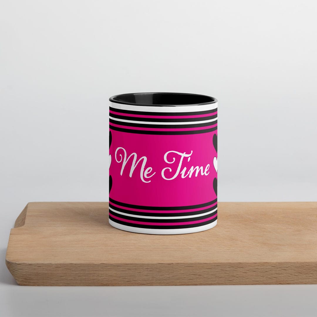 Me Time Mug With Color Inside - Etsy
