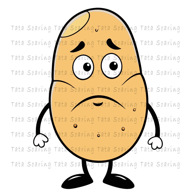 Potato Emotions Clip Art Bundle - Etsy