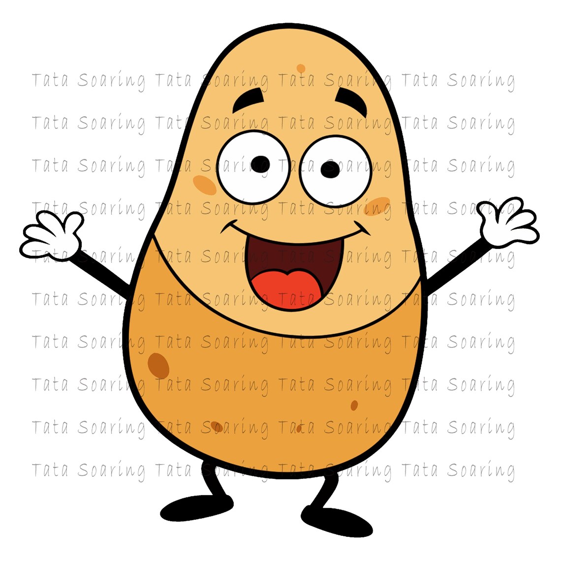 Potato Emotions Clip Art Bundle - Etsy