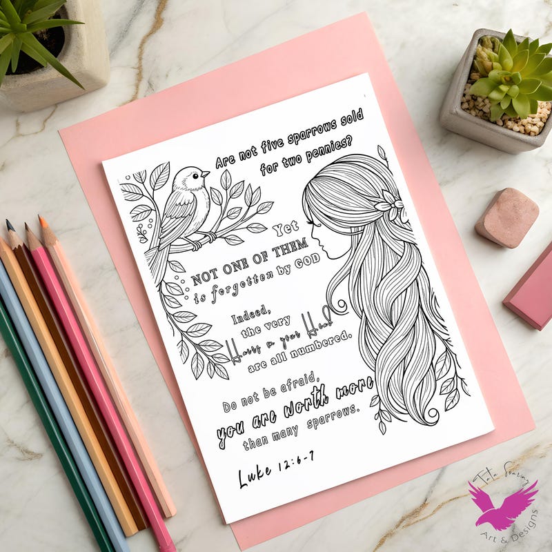 Luke 12 Coloring Page - Etsy