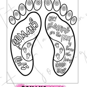 Romans 10:15 Bible Verse Coloring Page – Christian Kids Activity ...