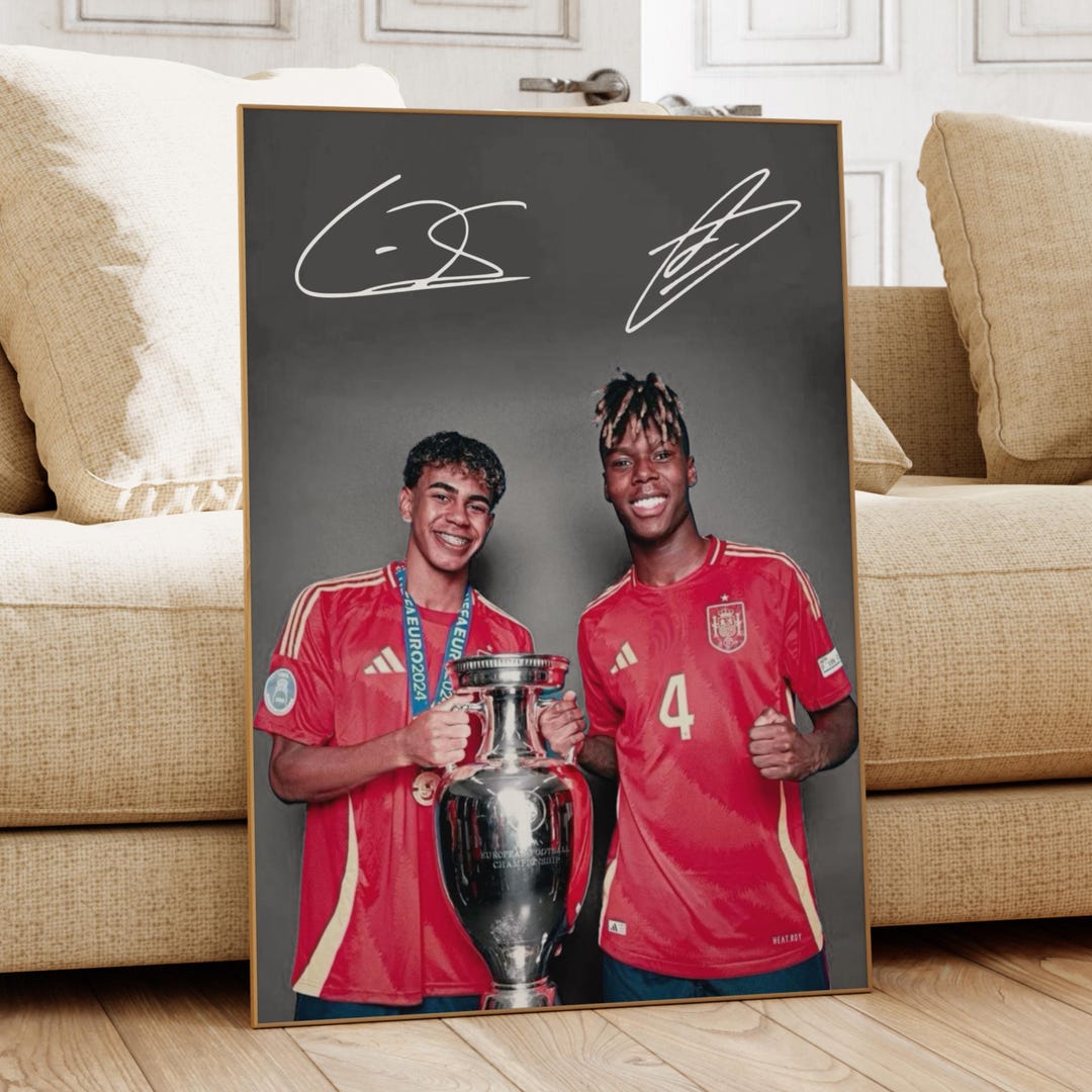 Yamal Williams Poster, Yamal Wall Art, Soccer Bedroom Poster, Nico ...