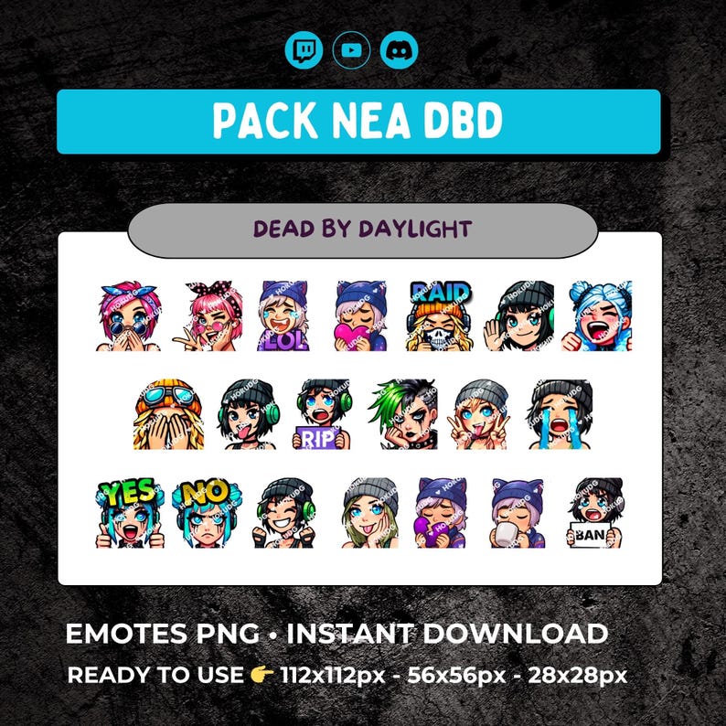 Nea Karlsson Emotes Pack – 20 DBD Twitch & Discord Emotes | Gamer ...