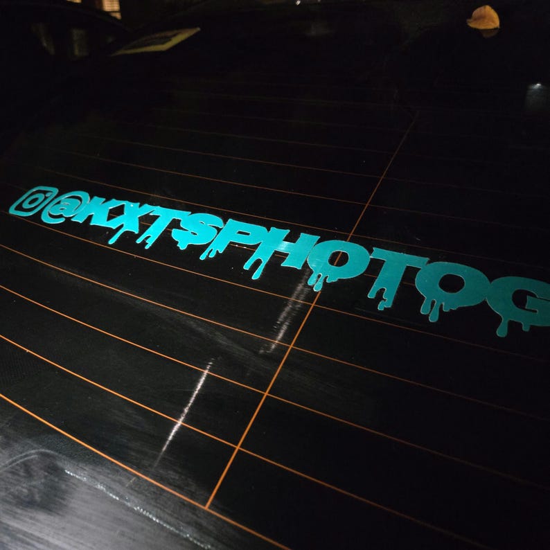 Custom Instagram Decal - Etsy