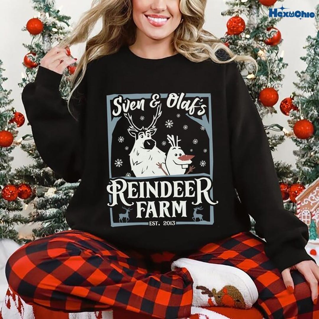 Sven and Olaf's Reindeer Farm Comfort Colors Shirt, Olaf and Sven ...