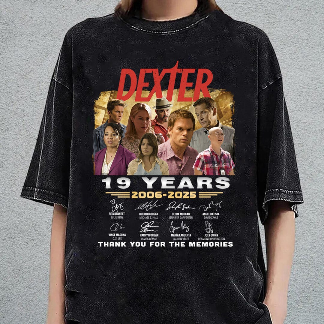 Oversized Vintage Dexter Morgan T-shirt, Thank You for the Memories ...