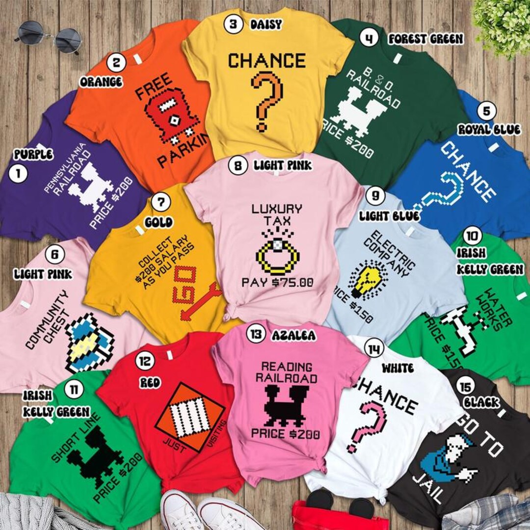Monopoly Game Halloween Costume Shirt, Monopoly Game Cards Cosplay ...
