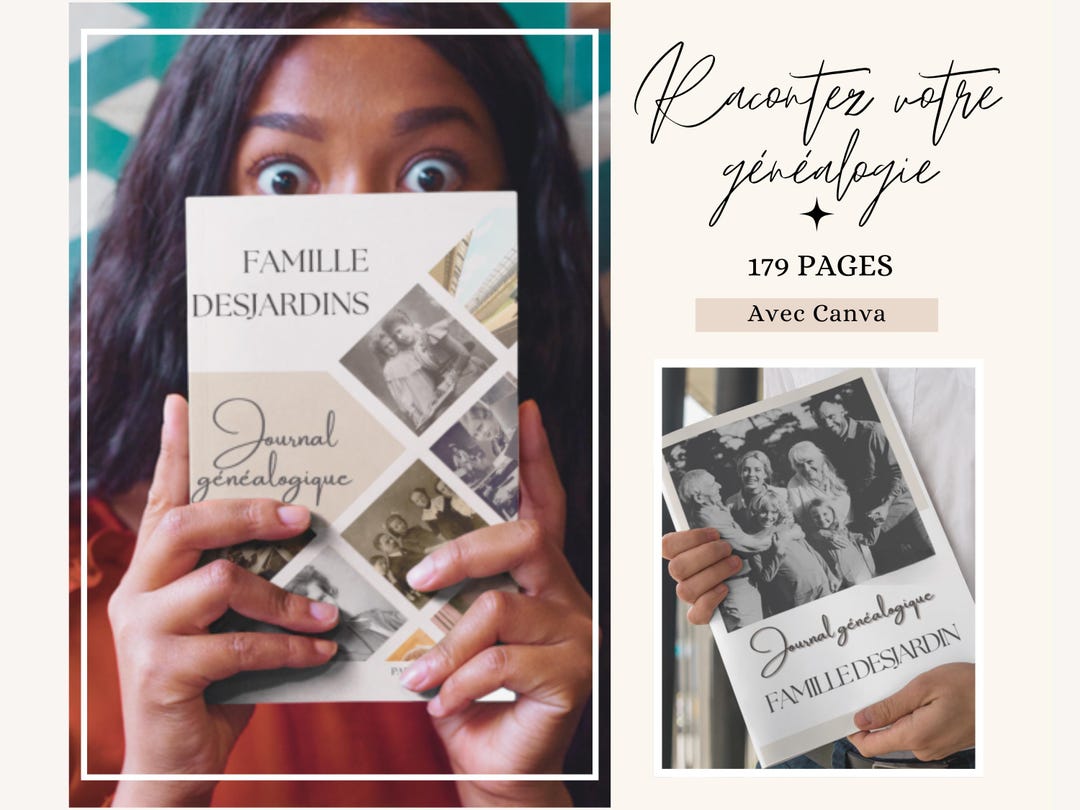 Printable CANVA Pedigree Book Template for Genealogy Research and Work ...