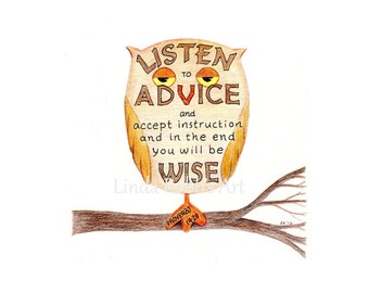 Owl Bible Verse - Etsy