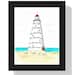 Lighthouse Bible Verse Art Print Inspiration Motivational Nautical ...