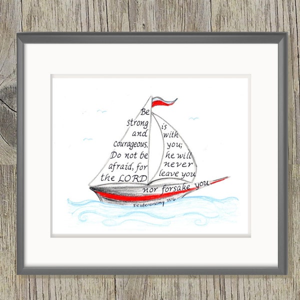 Nautical Bible Verse - Etsy