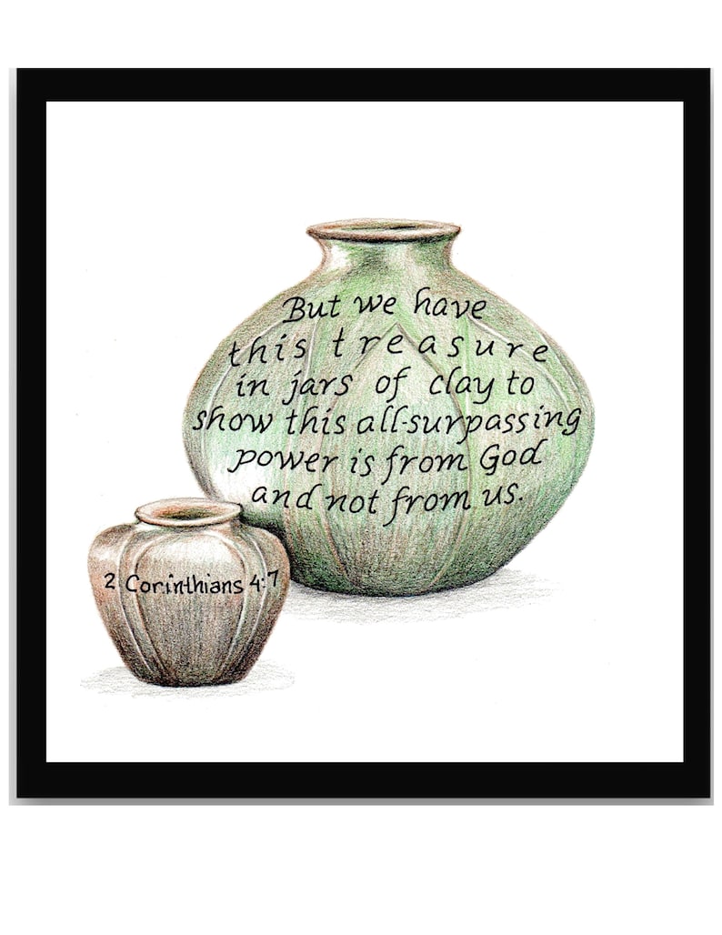 Jars of Clay Bible Verse Art: Christian Typography (digital Download ...