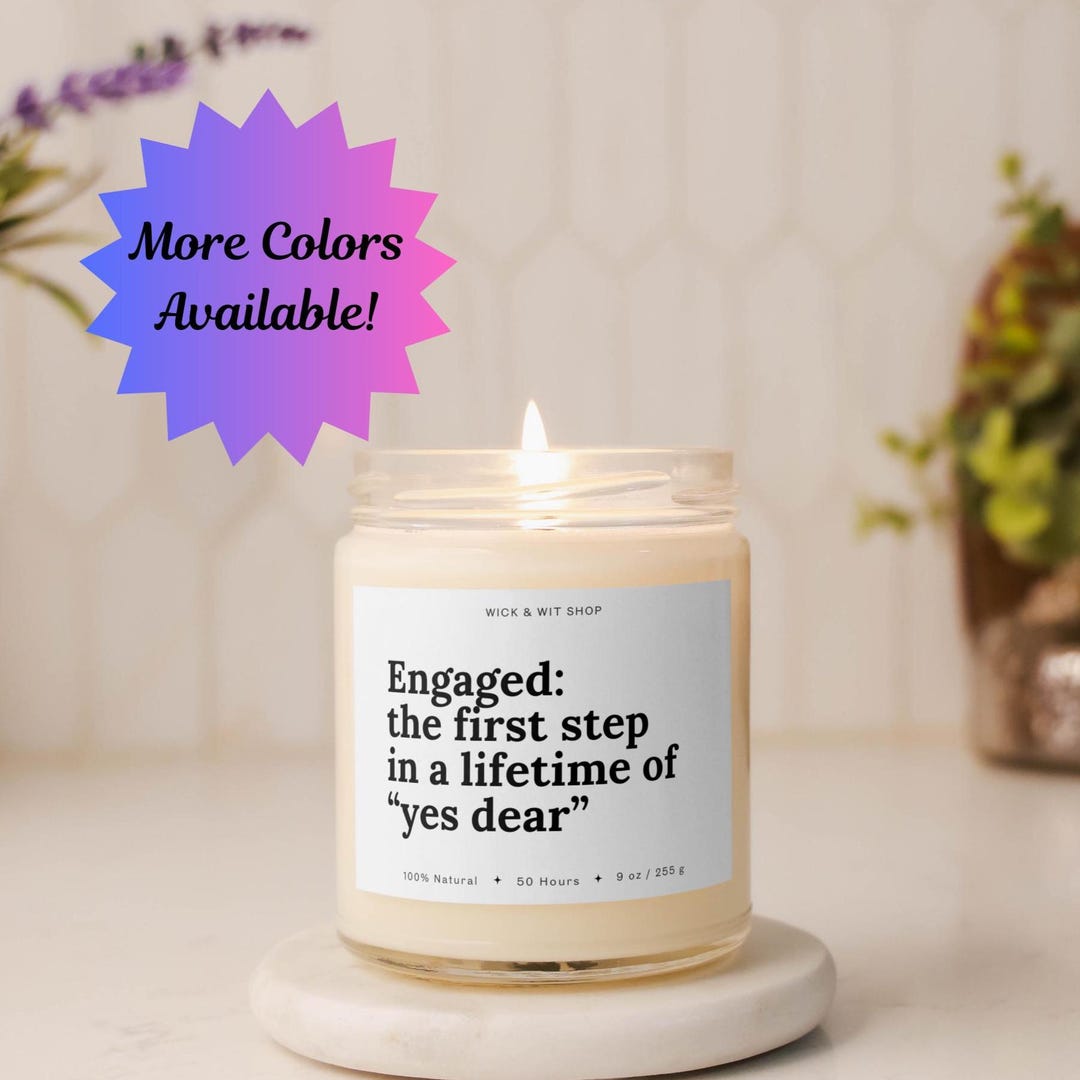 Funny Engagement Candle, Funny Engagement Gift, Hilarious Gift for ...