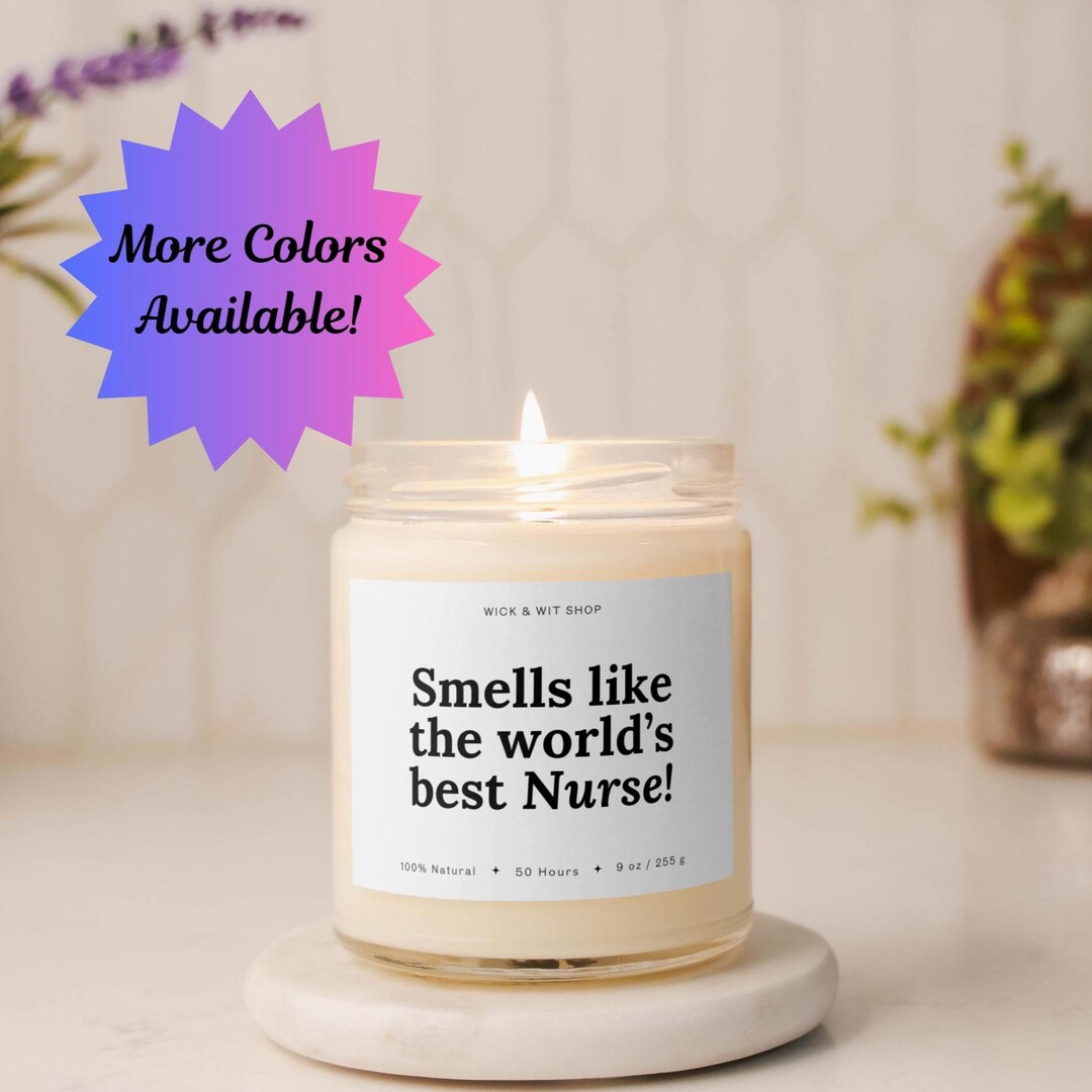 World's Best Nurse Candle, Nursing Student Gift, Nurse Life, Candle ...