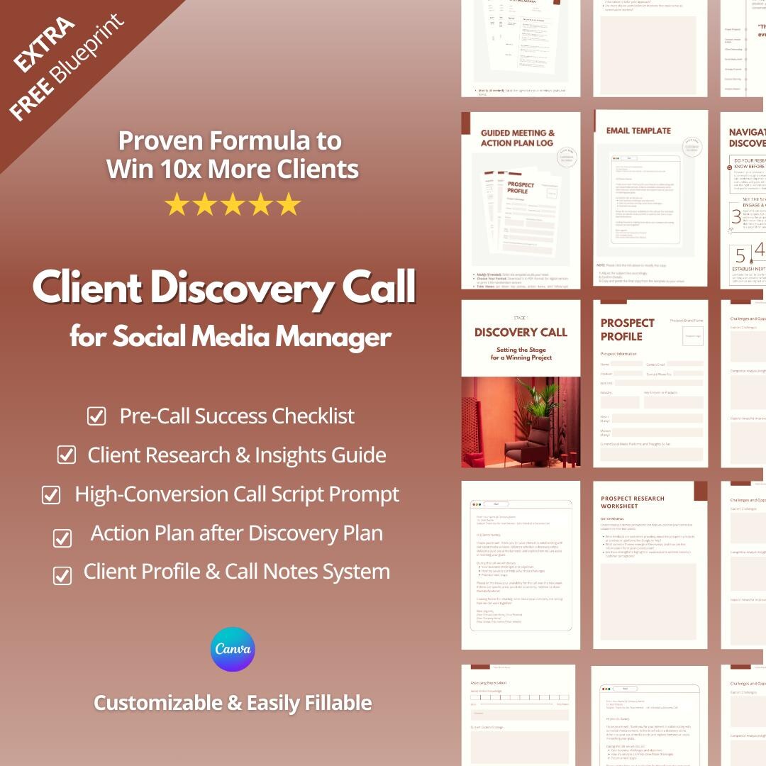 Discovery Call for Social Media Managers: Pre-call Checklist, Scripts ...