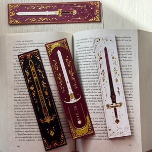 Bookmark - "elven Blades" / Fantasy Bookmark / Autumn Bookmark - Etsy