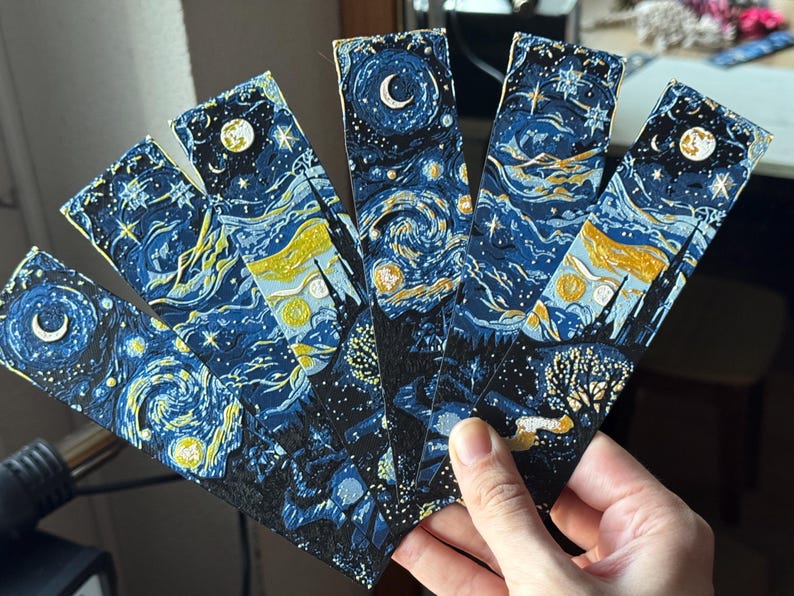 Bookmark Set - Starry Night Bookmark V2, Fantasy Bookmark, Autumn ...
