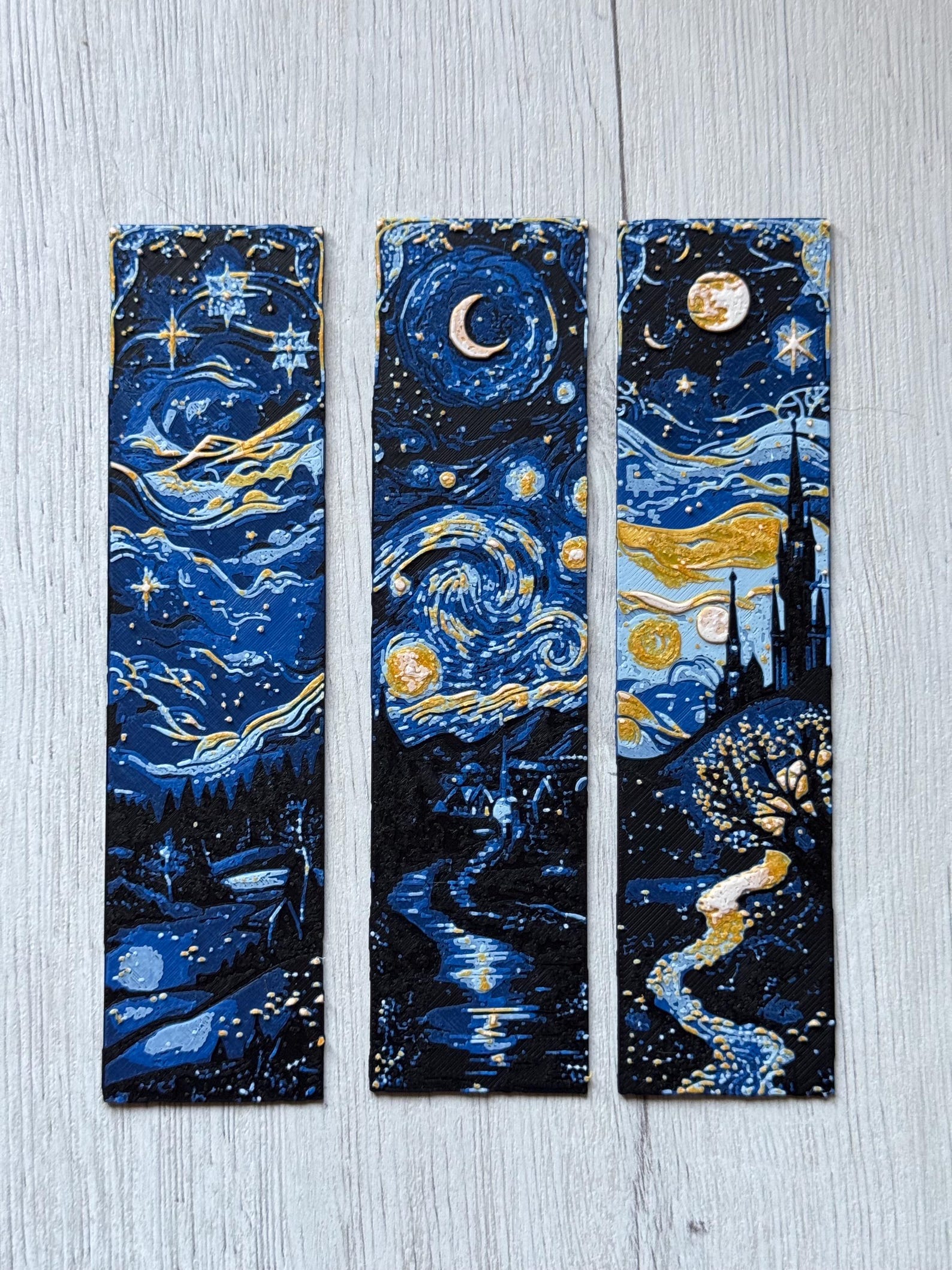 Bookmark Set Starry Night Bookmark V2, Fantasy Bookmark, Autumn ...