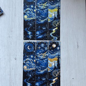 Bookmark Set - Starry Night Bookmark V2, Fantasy Bookmark, Autumn ...