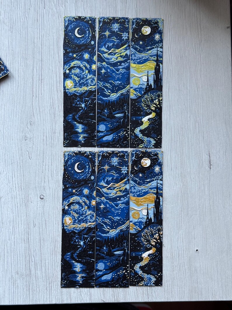 Bookmark Set Starry Night Bookmark V2, Fantasy Bookmark, Autumn ...