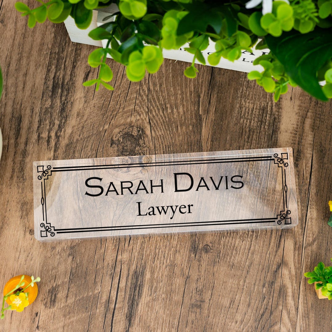 Custom Name Plate for Desk, Desk Name Plate, Office Gifts Desk ...