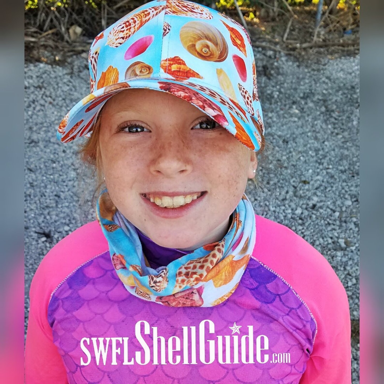 Seashell Baseball Cap Southwest Florida Shells Adjustable Hat - Etsy